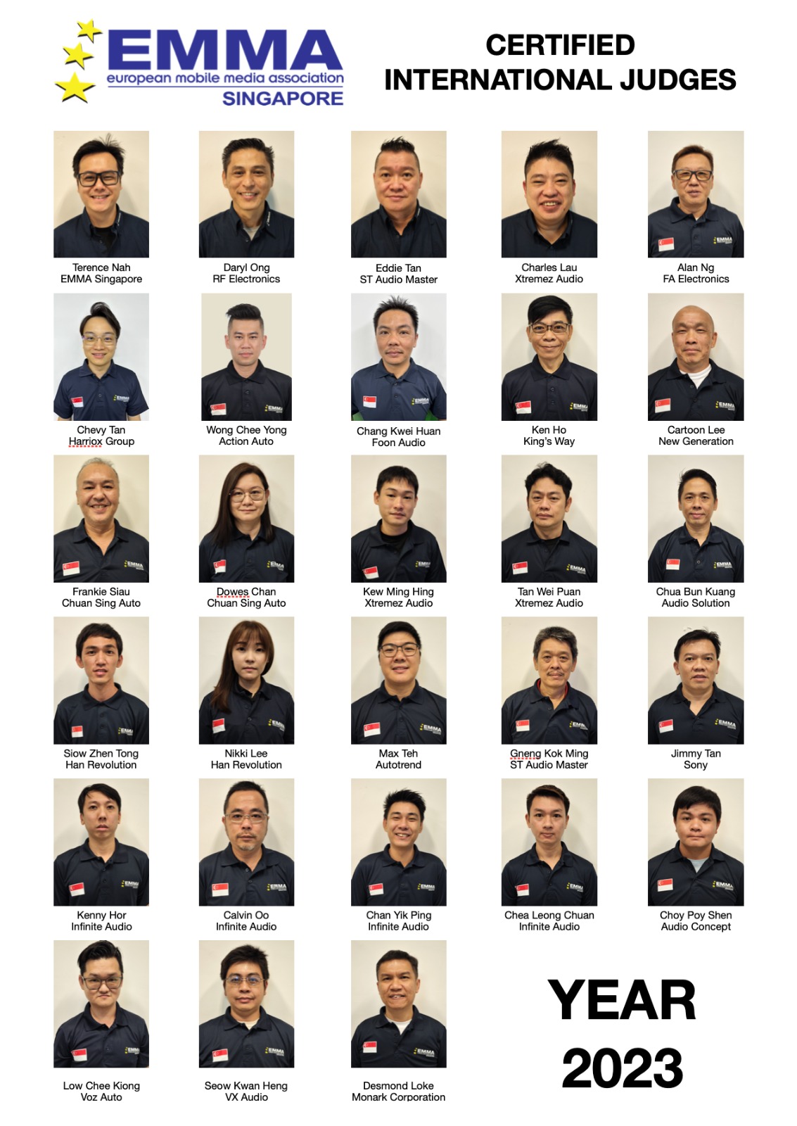 International Judges – European Mobile Media Association, Singapore